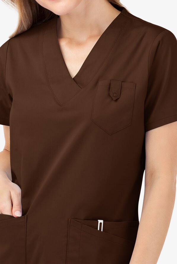 UA Butter-Soft STRETCH Scrubs One Pocket Scrub Top, Nursing Scrubs