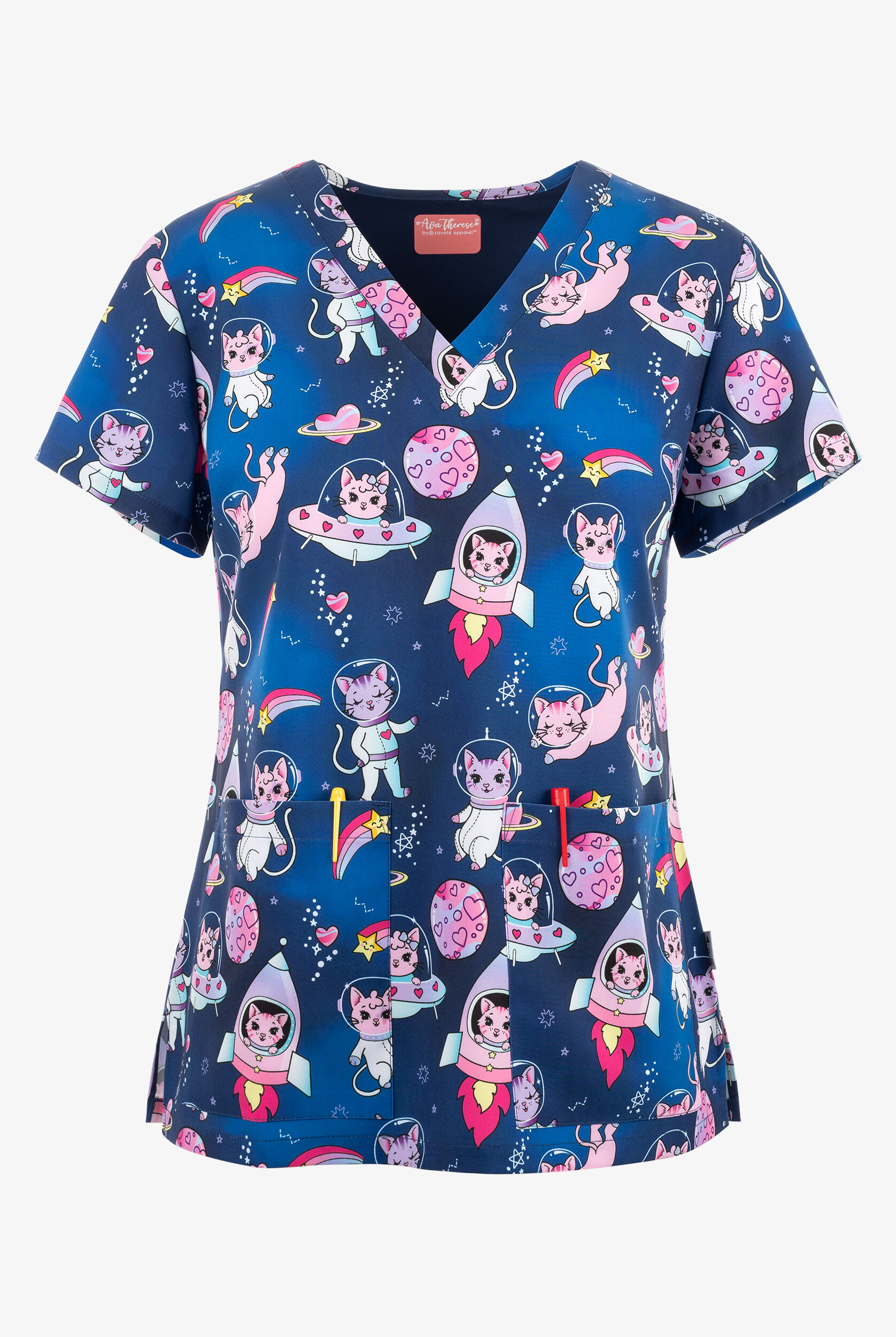UA Exclusive Zavate Ava Therese Catstronauts Women's 2-Pocket STRETCH V ...