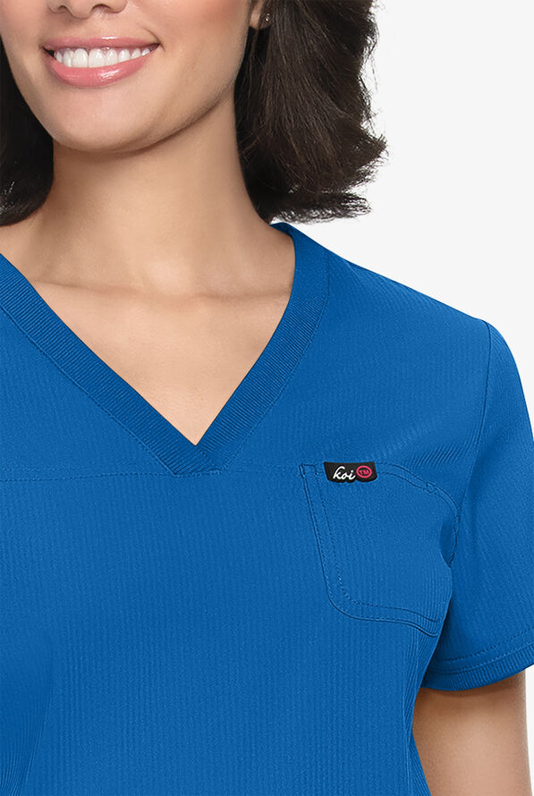 Koi Lite Scrubs Vivacious V-Neck Tuck-In Scrub Top, Nursing Scrubs