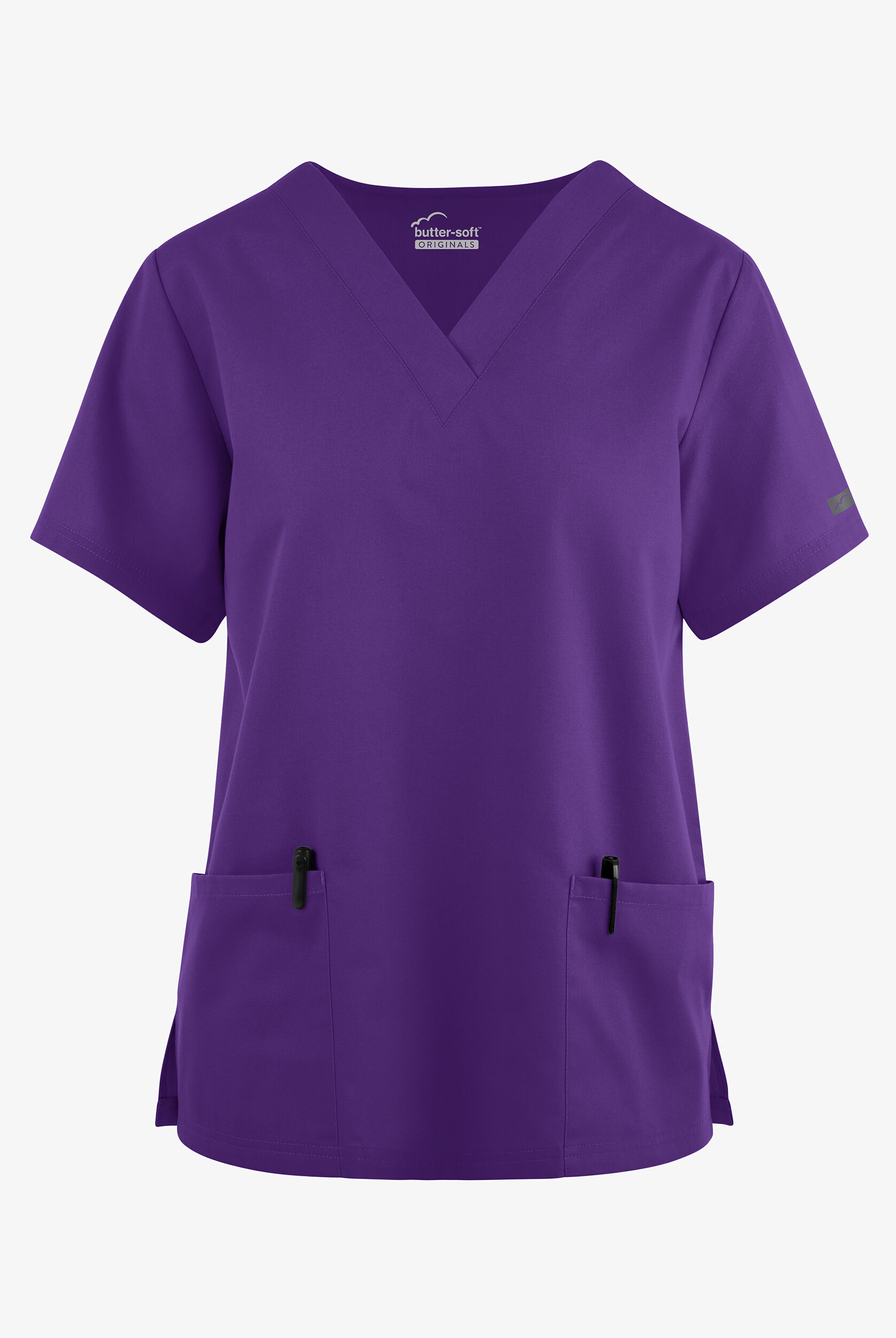Butter-Soft Originals Women's 2-Pocket Classic Fit V-Neck Scrub Top ...