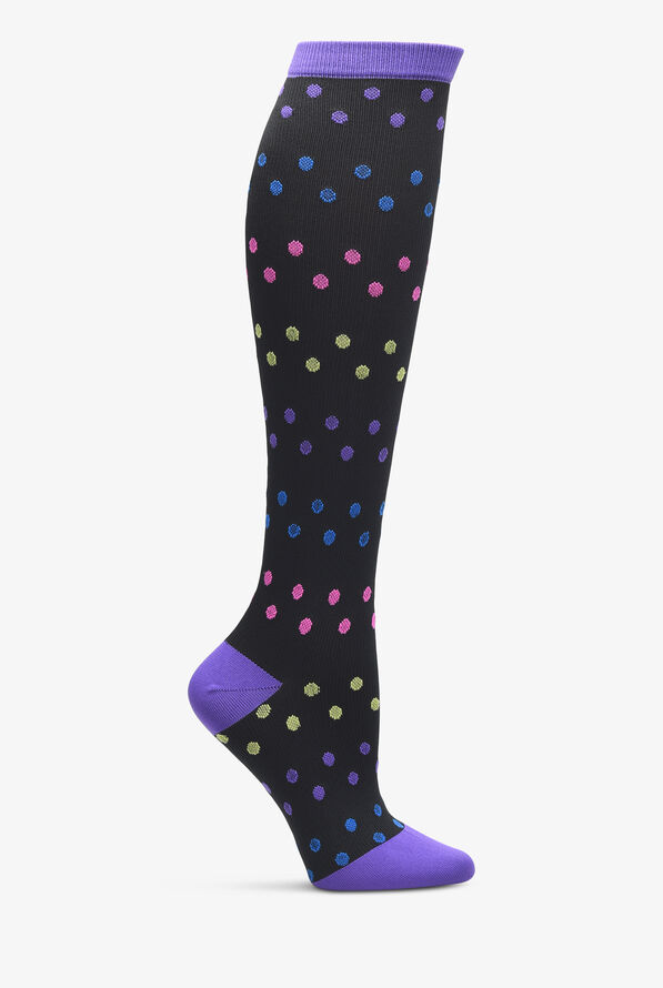 Nurse Mates Dynamic Dots Women's 12-14 mmHg Light Compression Socks ...
