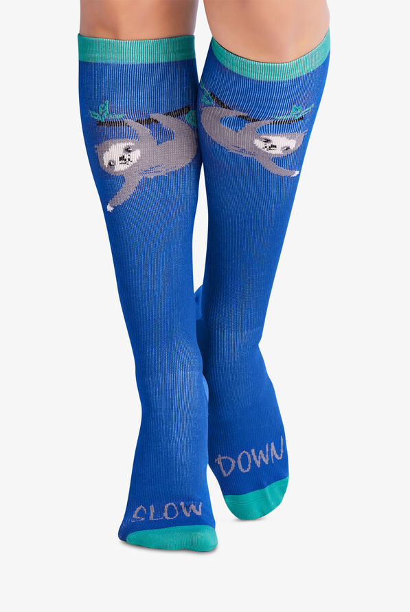 Cherokee Slow Down Women's 10-15 mmHg Light Compression Socks, Nursing ...