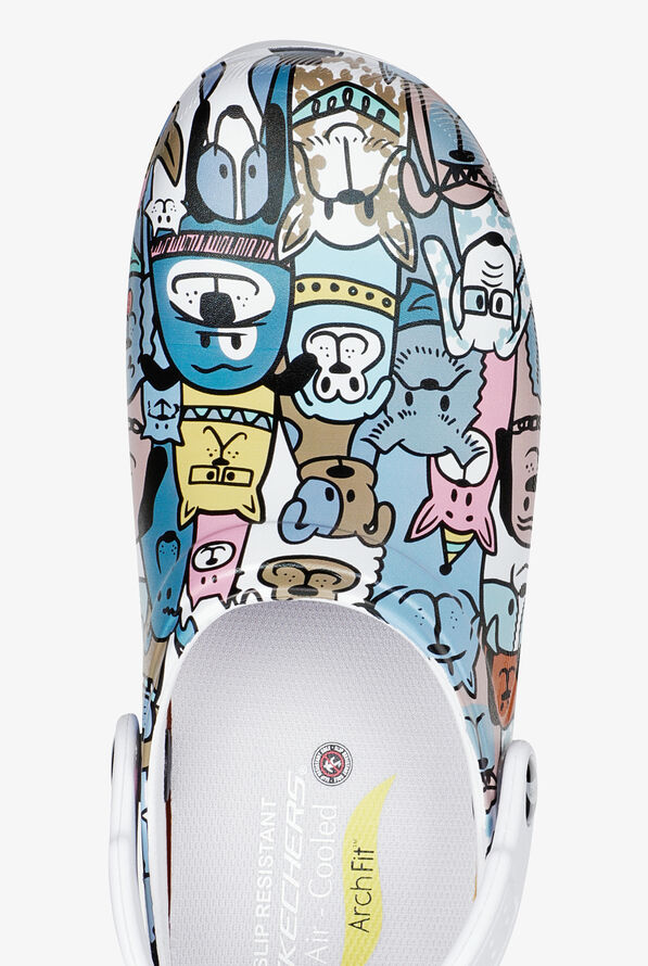 Skechers Work Arch-Fit Slip Resistant Back Strap Clogs, Nursing Clogs