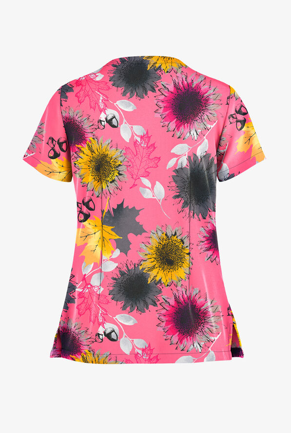 UA Butter-Soft Autumn Sunflower Rose Dusk Women's 2-Pocket Key-Hole ...