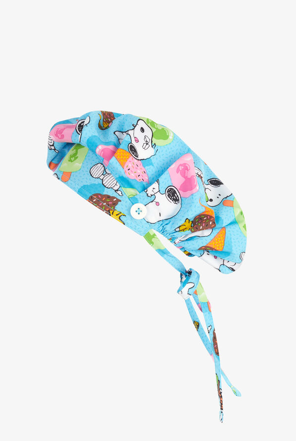 Tooniforms Peanuts Snoopy Sprinkles Unisex STRETCH Bouffant Print Scrub ...