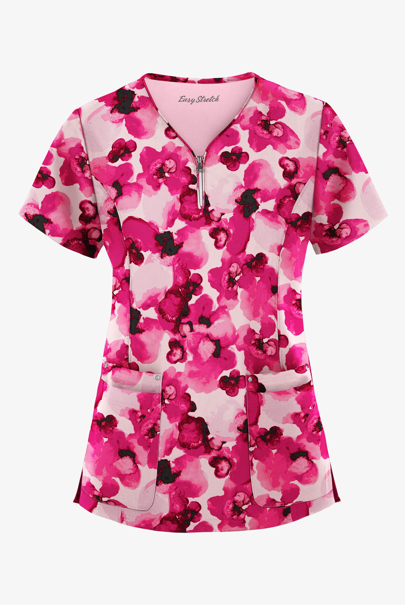 Easy STRETCH Watercolor Print Scrub Top, Print Scrubs