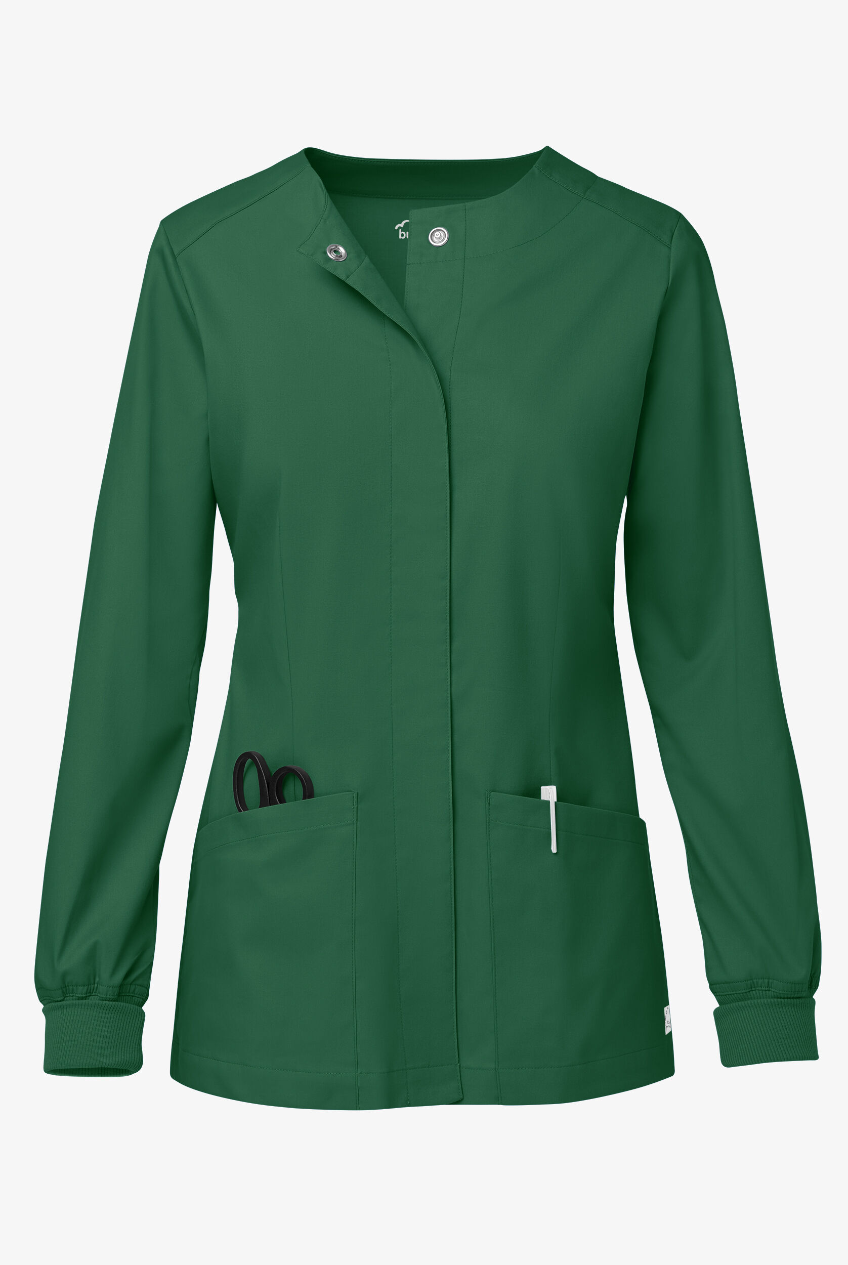 UA Butter-Soft STRETCH Long Sleeve Snap Front Jacket, Nursing Jackets