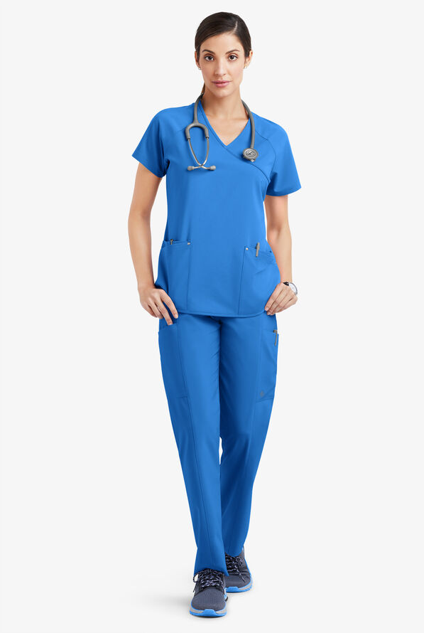 Easy STRETCH by Butter-Soft Cara Raglan Scrub Top, Stretch Scrub Tops