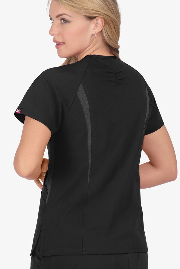 koi Lite Transform Women's 4-Pocket V-Neck Scrub Top, Stretch Scrubs