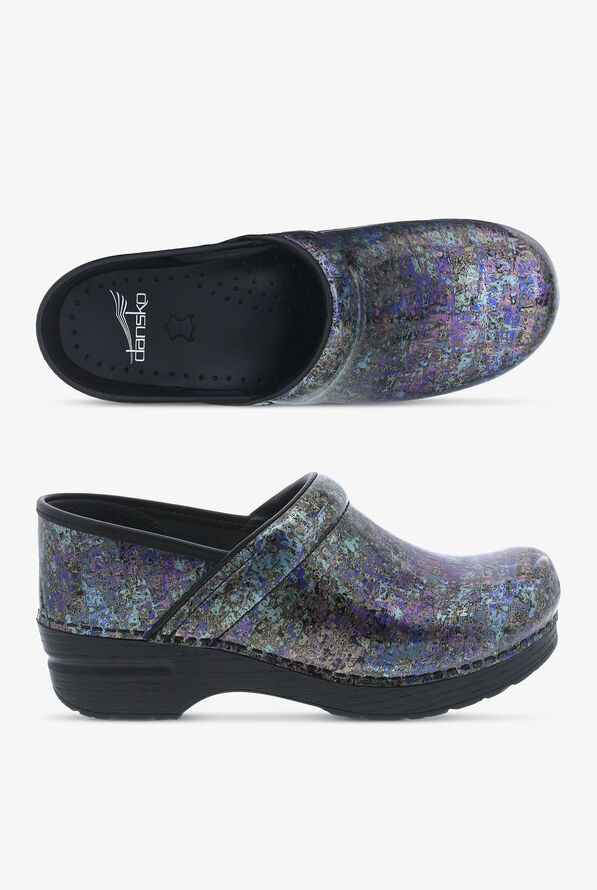 Dansko Women's Professional Metallic Ink Patent Nursing Clogs, Nursing ...