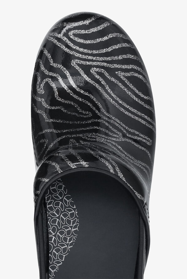 Dansko Women's XP 2.0 Glitter Waves Patent Leather Nursing Clogs ...
