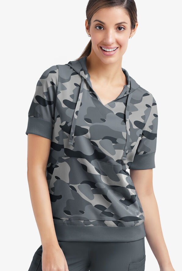 Easy STRETCH by Butter-Soft Cuff Cloud Camo Pewter Women's 2-Pocket ...