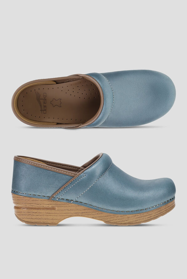 Dansko Women's Professional Blue Metallic, Nursing Clogs