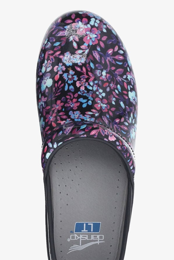 Dansko Women's LT Pro Ditsy Floral Patent Nursing Clogs, Nursing Shoes