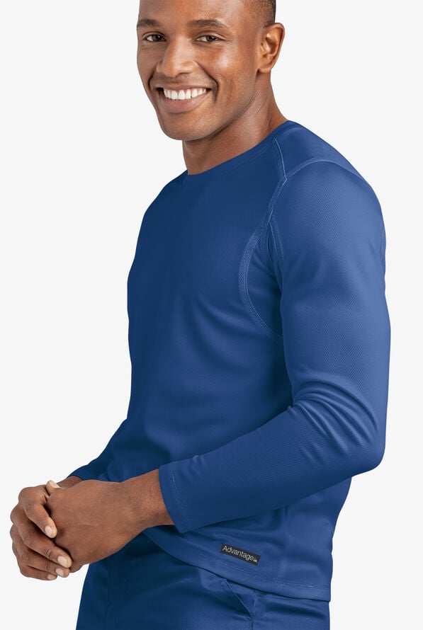 Advantage for Men Long Sleeve Crew Neck Scrub Tee | Scrub Underknits