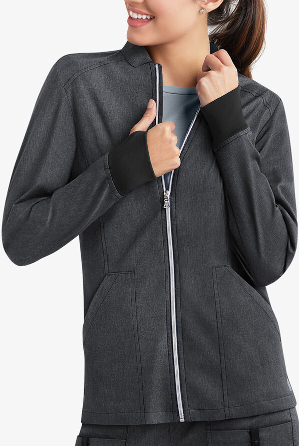 UA Butter-Soft STRETCH Scrubs Zip Front Jacket, Scrub Jackets