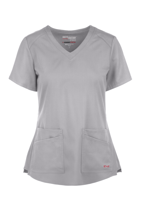 Grey's Anatomy Spandex STRETCH Emma V-Neck Scrub Top, Stretch Scrubs