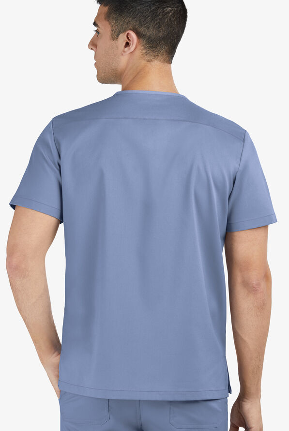 Strictly Scrubs Men's 6-Pocket V-Neck Scrub Top, Nursing Tops