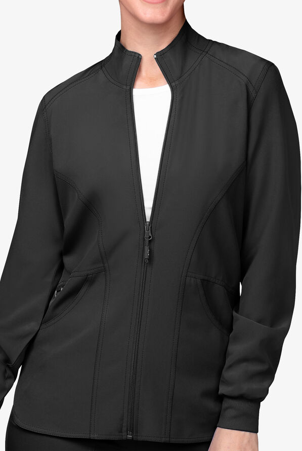 Zavate Ava Therese Zip Front Scrub Jacket, Solid Jackets