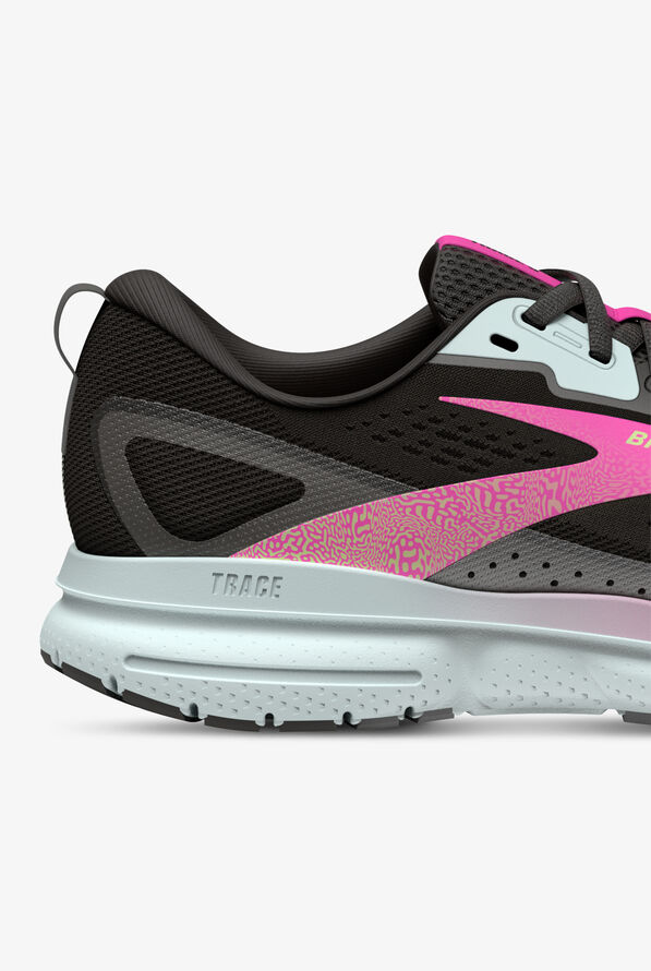 Brooks Women's Trace 3 Black/Blue/Pink Glo Athletic Lace Up Nursing ...