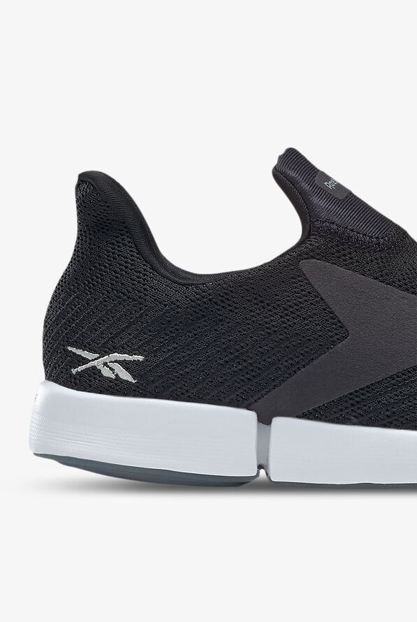 Reebok Daily Fit Slip On Core Black/White Athletic Shoes, Nursing Shoe