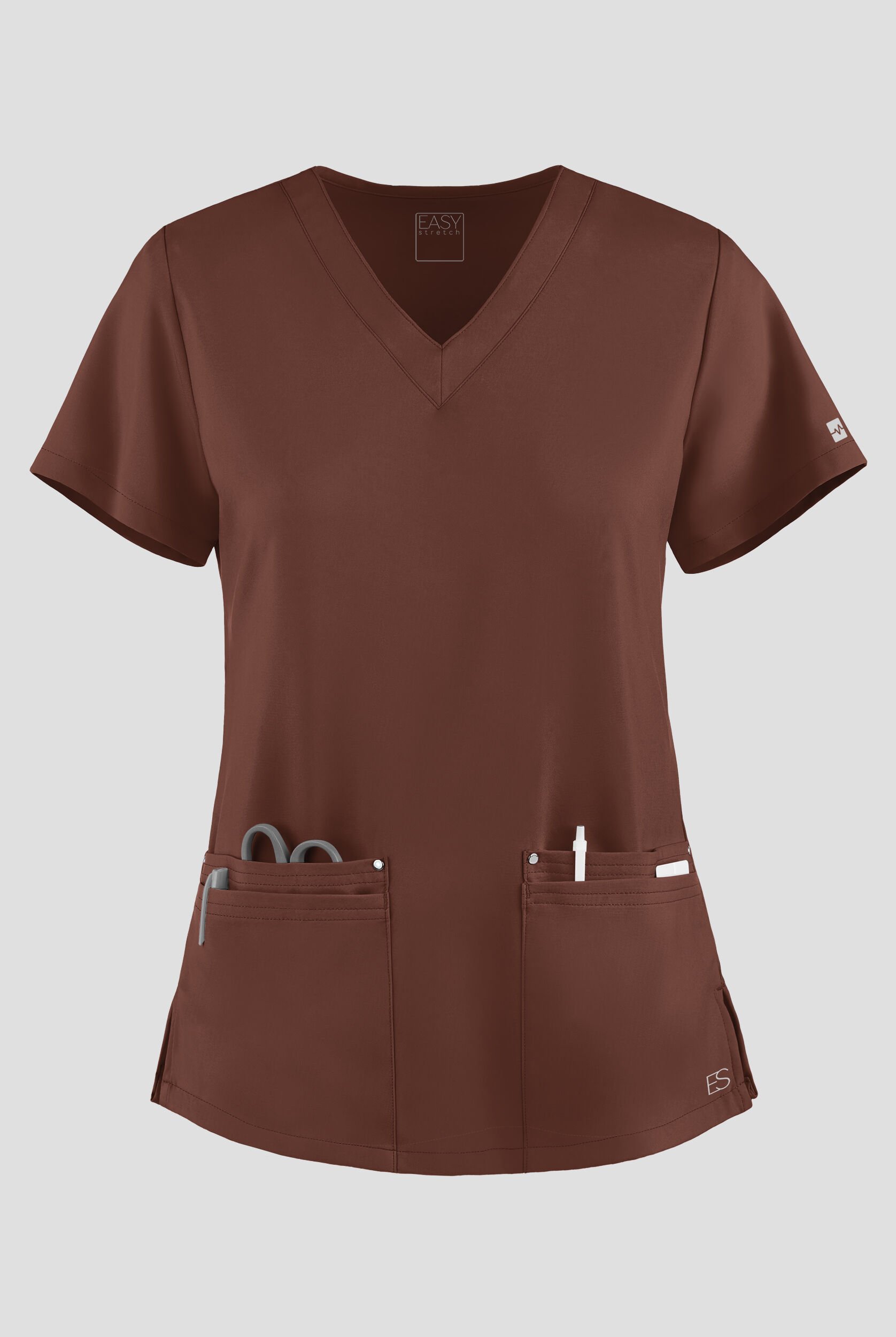 Easy STRETCH Lina Mitered Scrub Top, Stretch Scrubs
