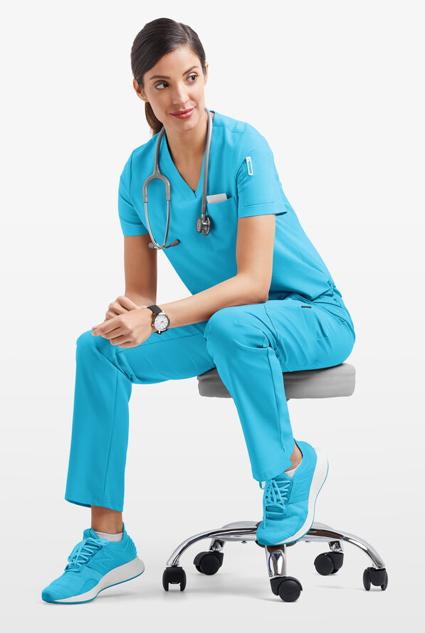 Easy STRETCH Chloe One V-Neck Tuck-In Top, Fashion Scrubs
