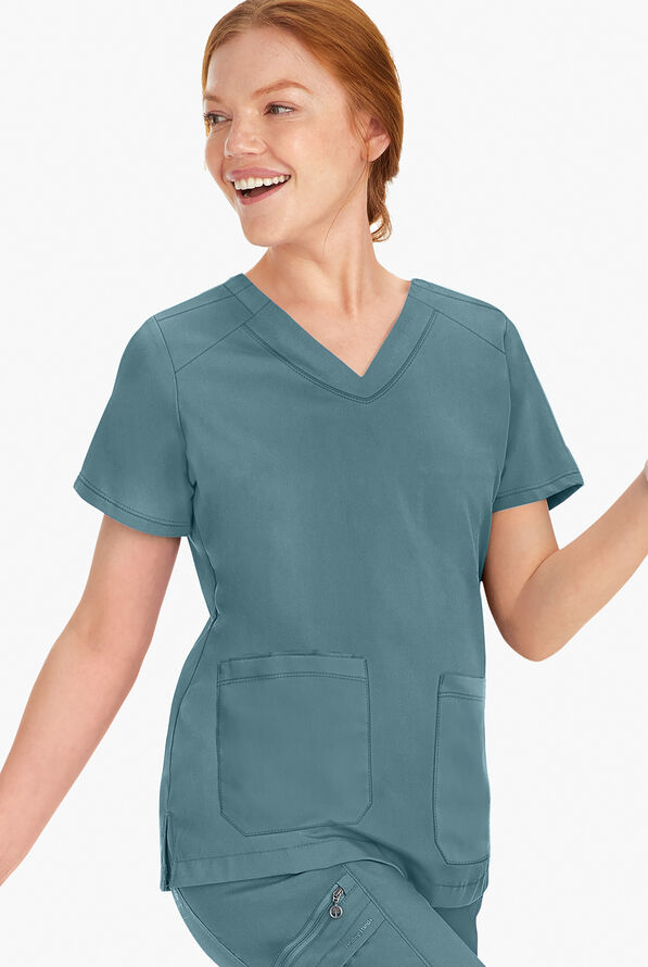 Blusa médica Healing Hands Scrubs Purple Label Jill, Uniformes Médicos ...