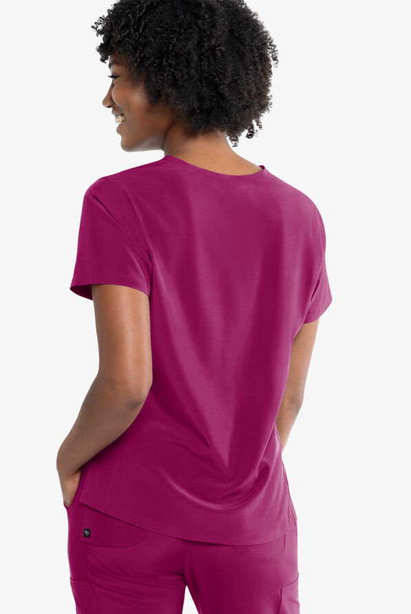 Tasha and Me True Women's 1-Pocket STRETCH Tuck In V-Neck Scrub Top ...