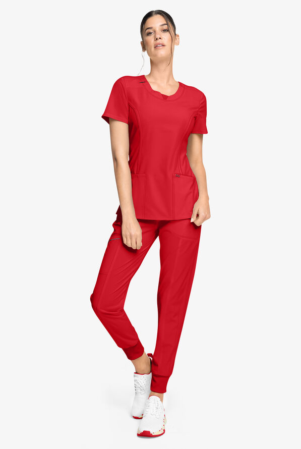 Cherokee Infinity Scrubs Round Neck Scrub Top, Infinity Scrubs