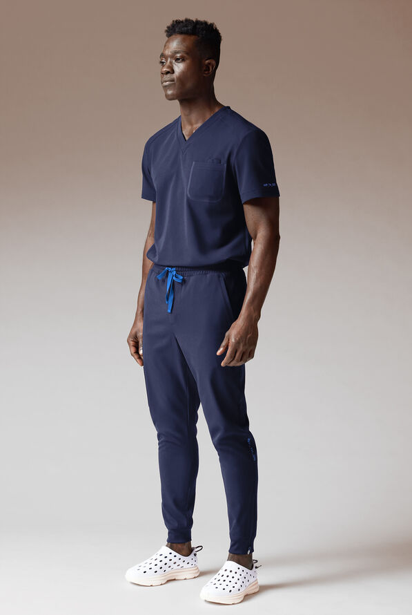 Hypothesis Men's 3 Pocket V-Neck Tuck In / Wear Out Scrub Top, V-Neck Tops