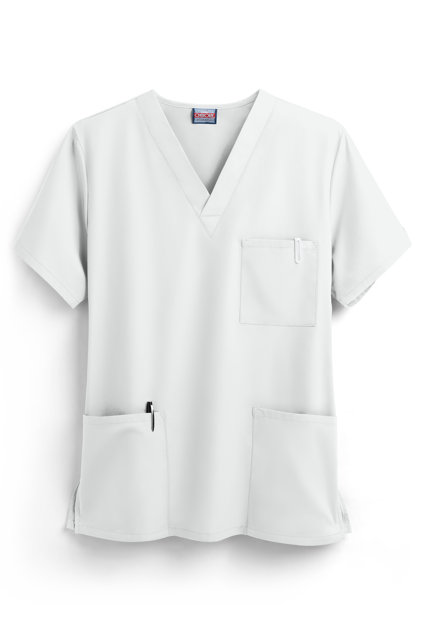 Cherokee Workwear 4876 Unisex Scrub Top, Unisex Scrubs at ...