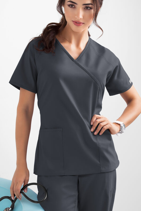Butter-Soft Scrubs Mock Wrap Top | Fashion Scrubs for Women