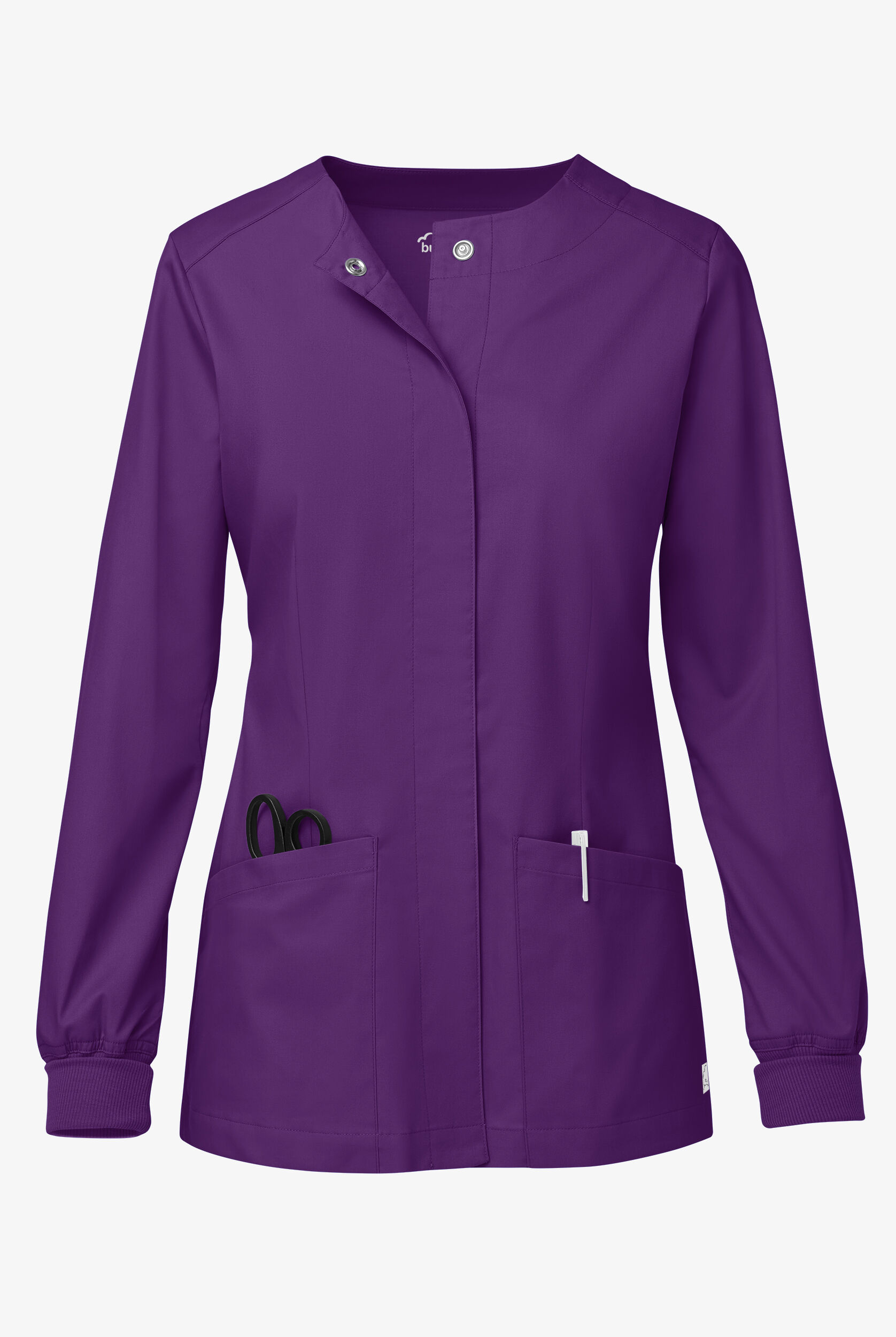 UA Butter-Soft STRETCH Long Sleeve Snap Front Jacket, Nursing Jackets