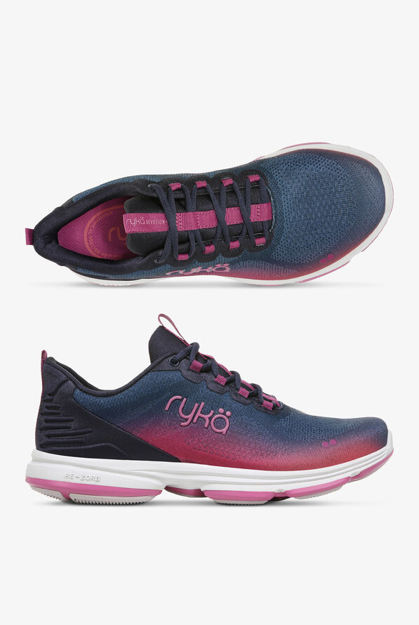 Ryka Women's Devotion Plus 4 Navy Blue Athletic Lace Up Nursing Shoes ...