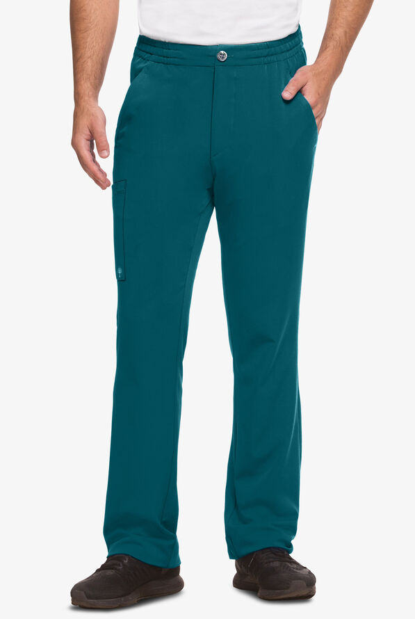HH Works by Healing Hands Men's Ryan Cargo Scrub Pants, Stretch Scrubs