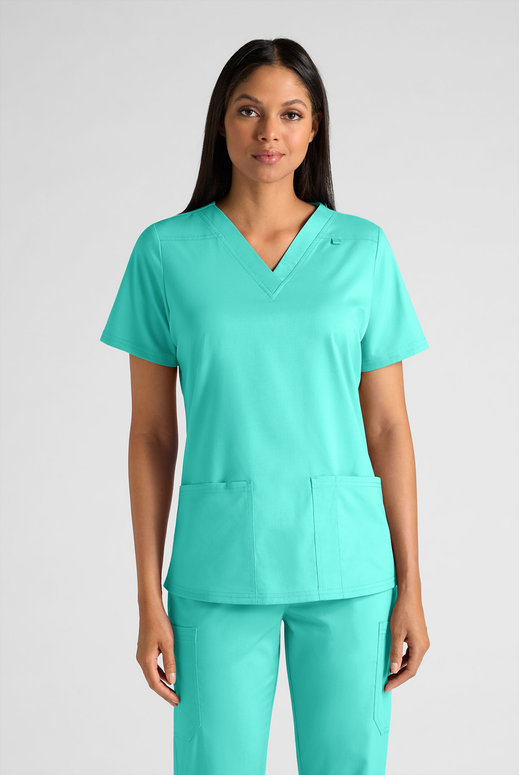 UA Butter-Soft STRETCH V-Neck Scrub Top, Plus Size Scrubs