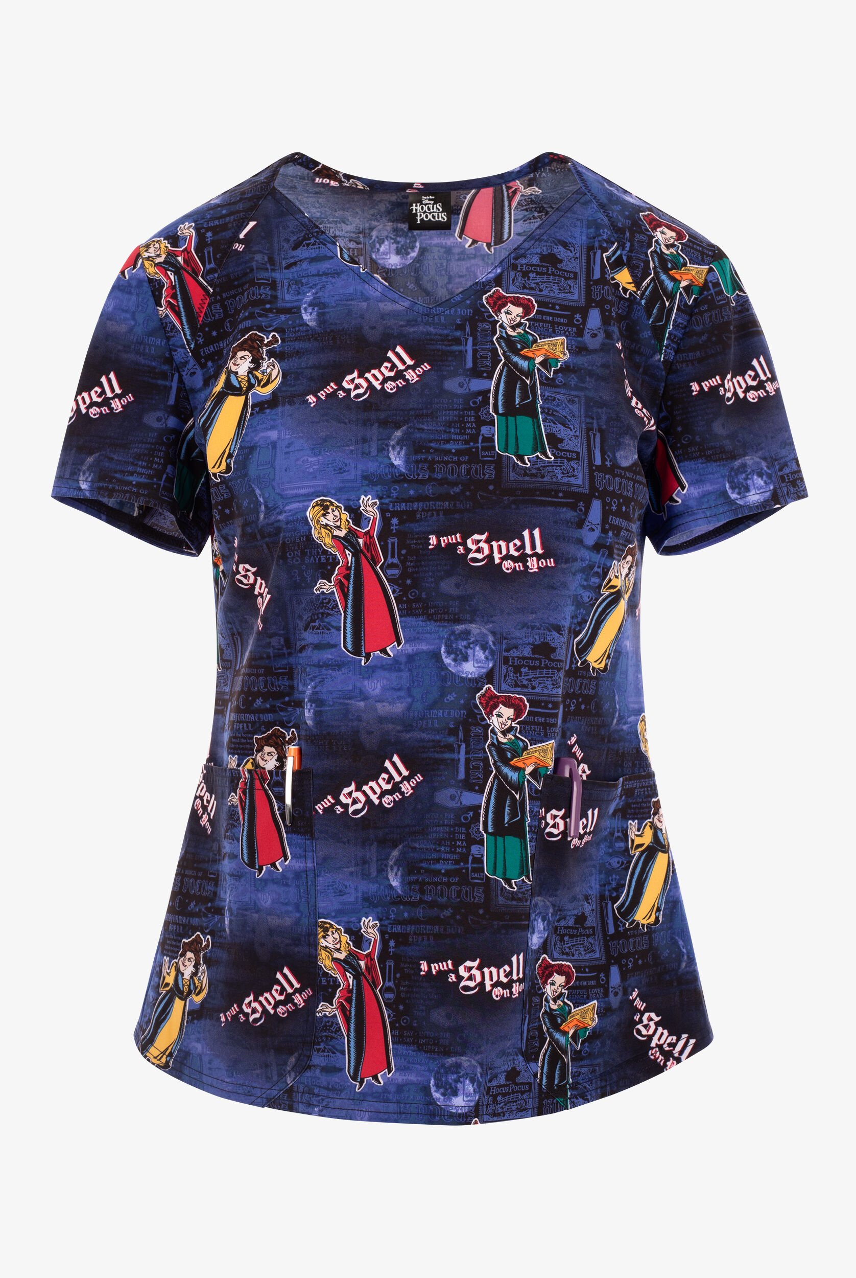 Tooniforms Disney's Hocus Pocus Spell Casters Women's 2-Pocket STRETCH ...