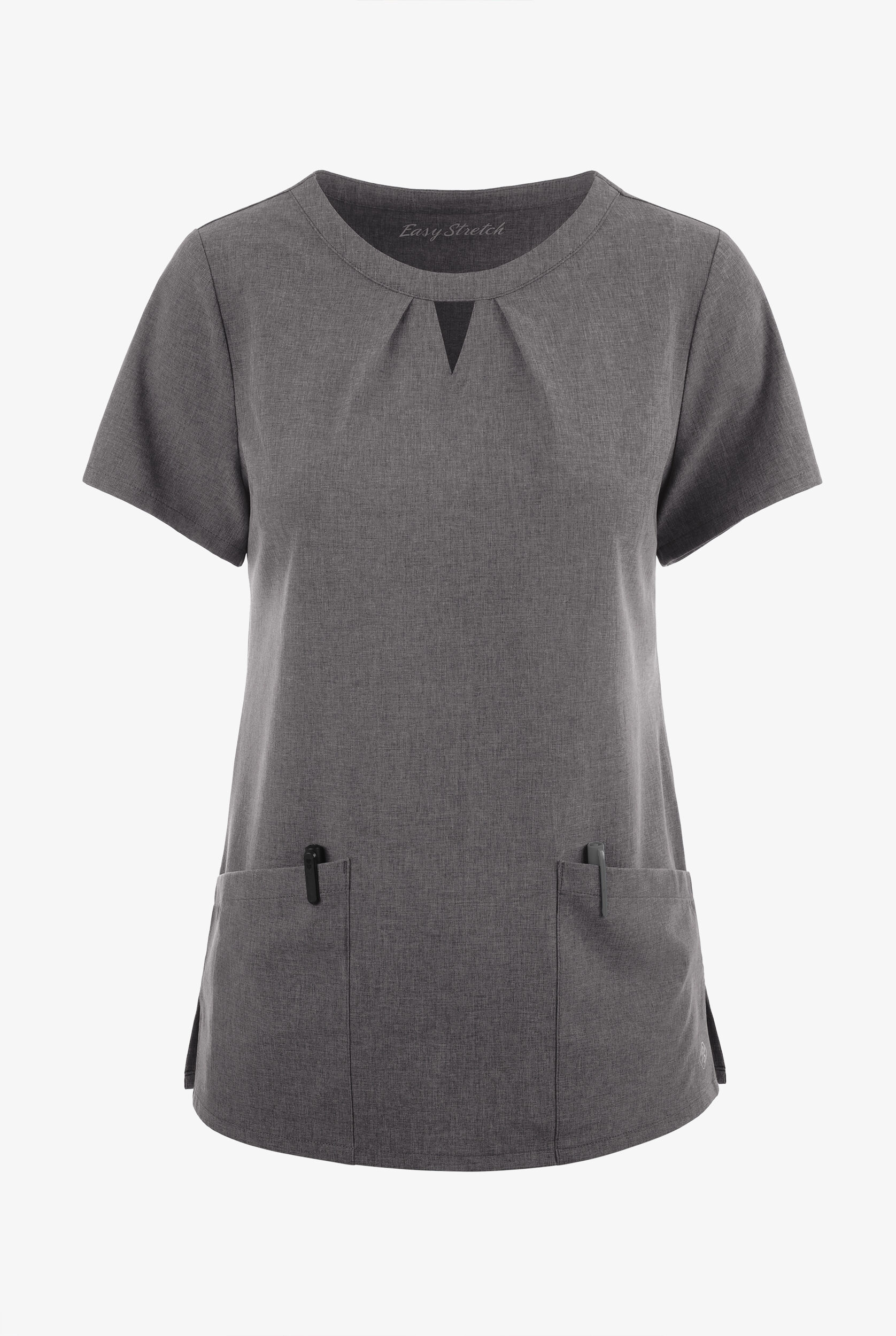 Easy STRETCH Salma Women's 2-Pocket KeyHole Neck Scrub Top, Stretch Scrubs
