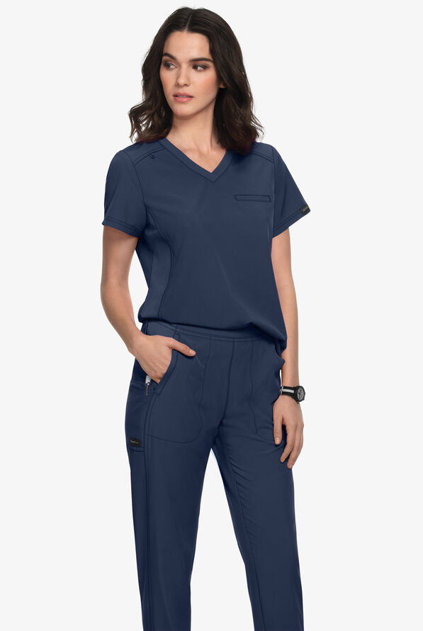 koi planet koi Scrubs V-Neck Tuck-In Scrub Top, Stretch Scrubs