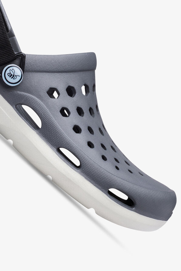 Joybees Unisex Modern Charcoal/Light Nursing Clogs, Nursing Clog