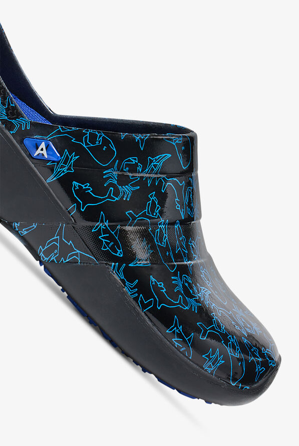 Cherokee Anywear Journey Sea Sketch Unisex Lightweight Clogs, Slip ...