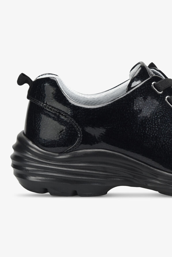 Align by Nurse Mates Women's Velocity Black Patent Leather Lace Up ...