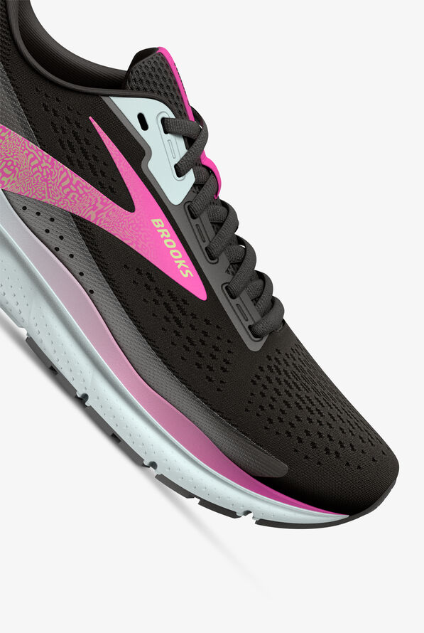 Brooks Women's Trace 3 Black/Blue/Pink Glo Athletic Lace Up Nursing ...