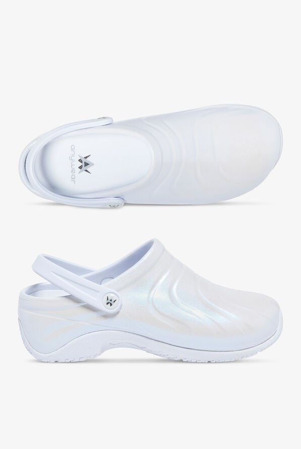 Anywear Women's Zone Glacier Pearl Nursing Clogs, Nursing Shoes