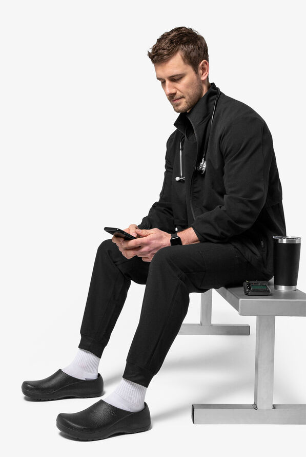 Birkenstock Unisex Profi Birki Black Clogs, Slip-On Shoes