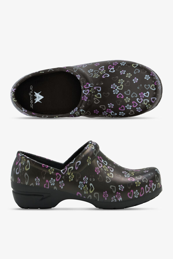 Anywear Lucky in Love Women's Clogs, plastic nursing shoes