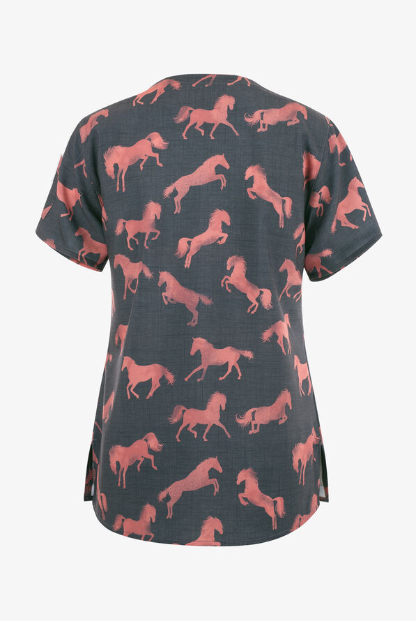 Carhartt Stallion Step Horses Women's 5-Pocket STRETCH V-Neck Print ...