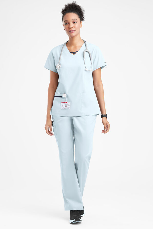 Butter-Soft Originals Women's 3-Pocket Criss Cross Scrub Top, Fashion ...