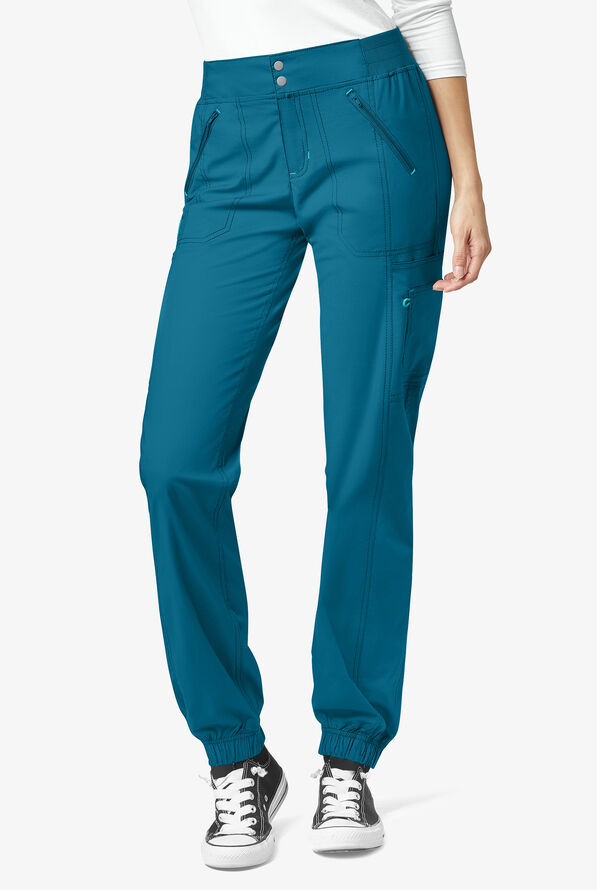 WonderWink WonderFLEX Utility Cargo Jogger Scrub Pants, Stretch Scrubs